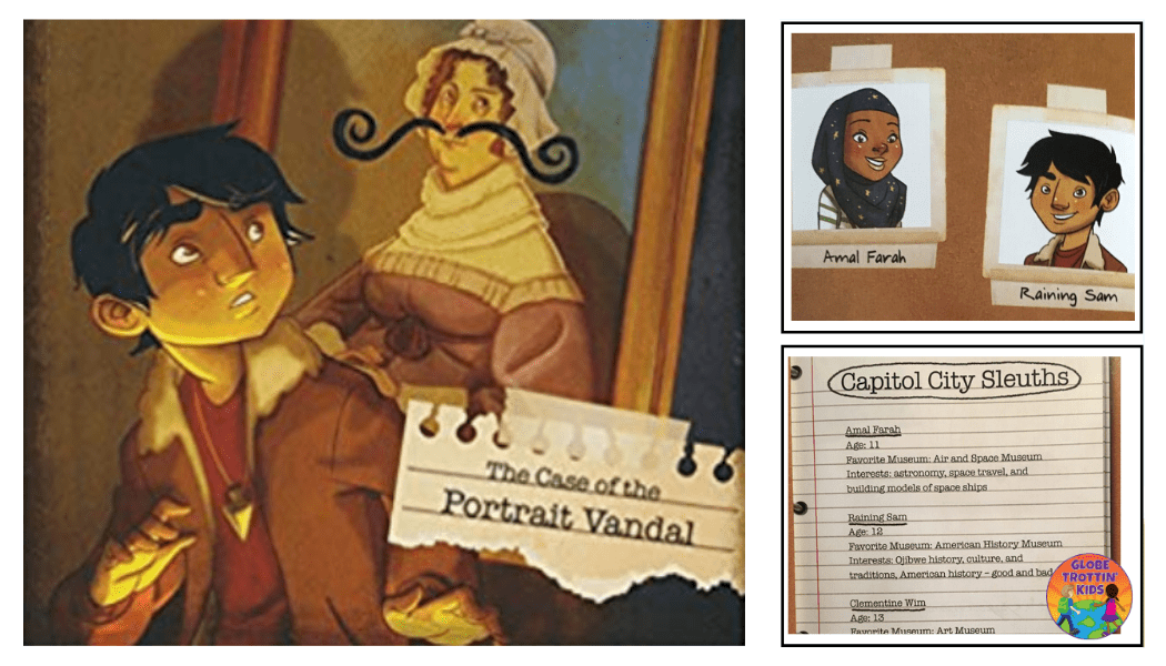 The Case of the Portrait Vandal Book Review & Activities