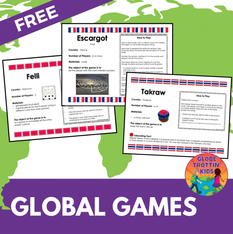 3 Free Global Games - Globe Trottin' Kids