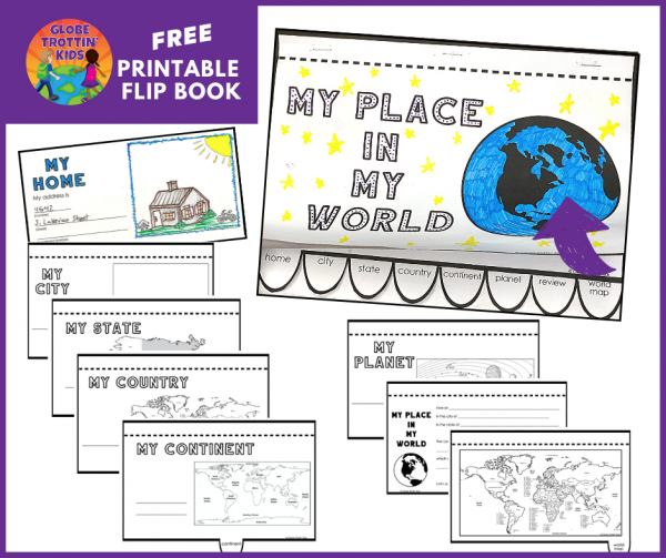 Download a Free Interactive Me on a Map Flip Book Today