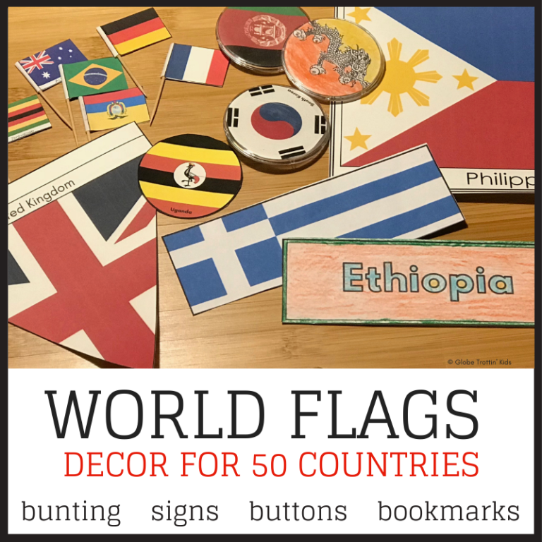 World Flags Decor | Globe Trottin' Kids