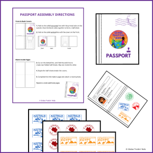 Student Passport Template & Stamps - Globe Trottin' Kids
