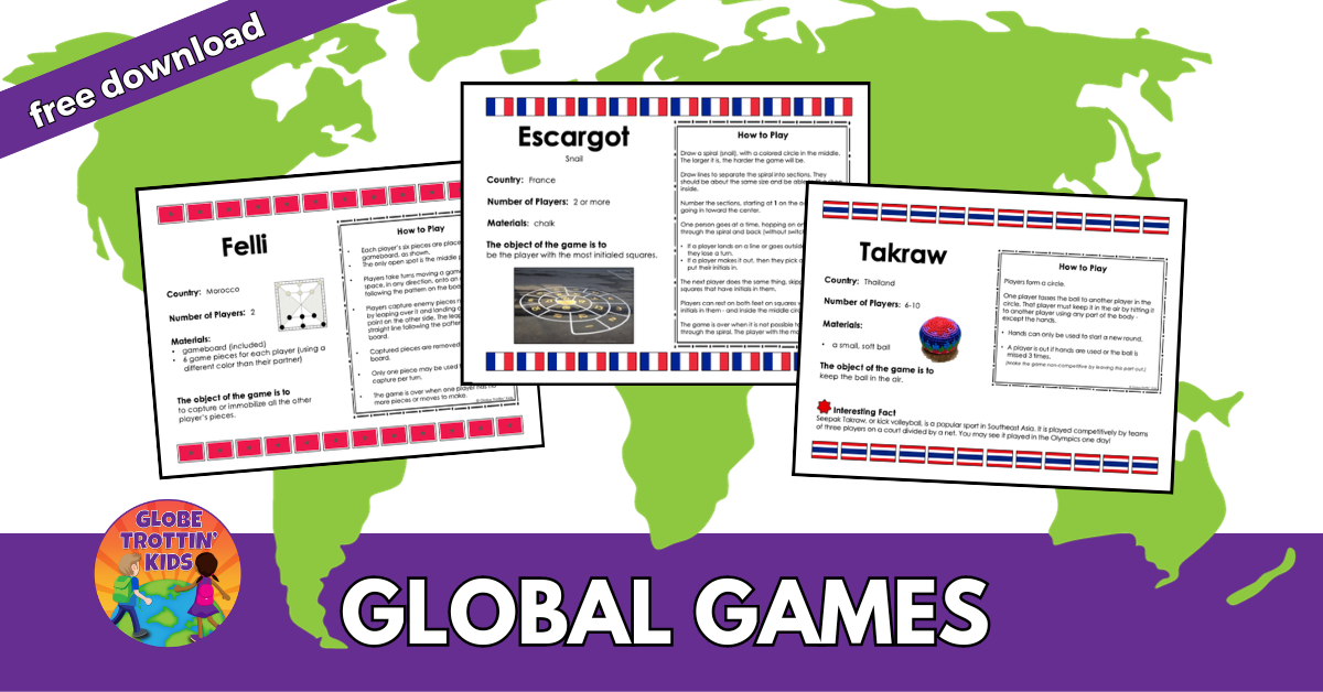 3 Free Global Games - Globe Trottin' Kids