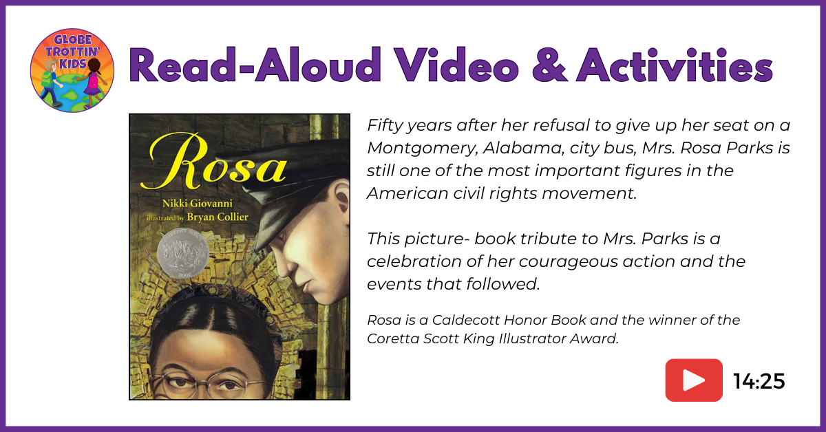 Rosa Read-Aloud & Activities - Globe Trottin’ Kids
