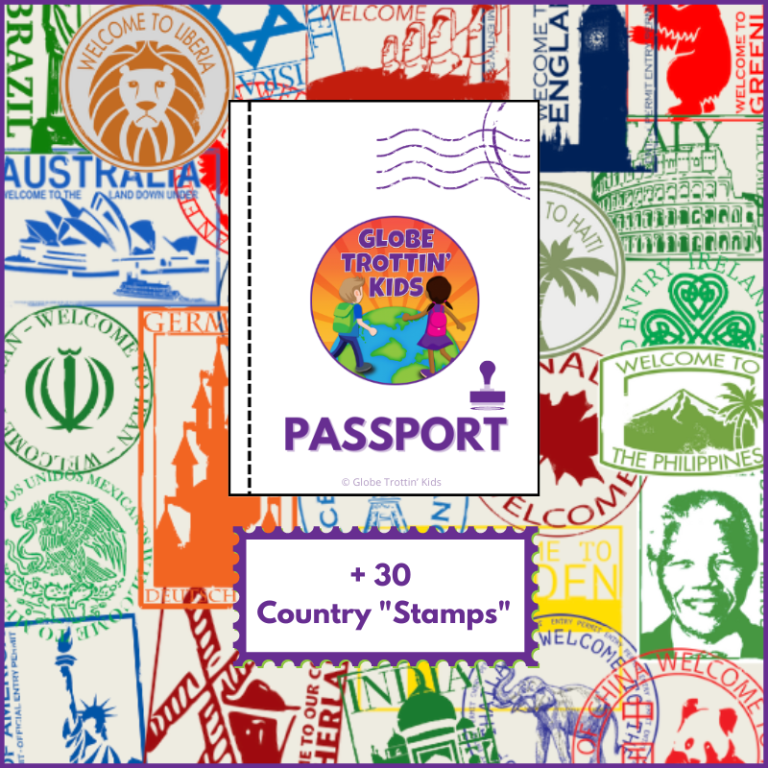 Student Passport Template & Stamps - Globe Trottin' Kids