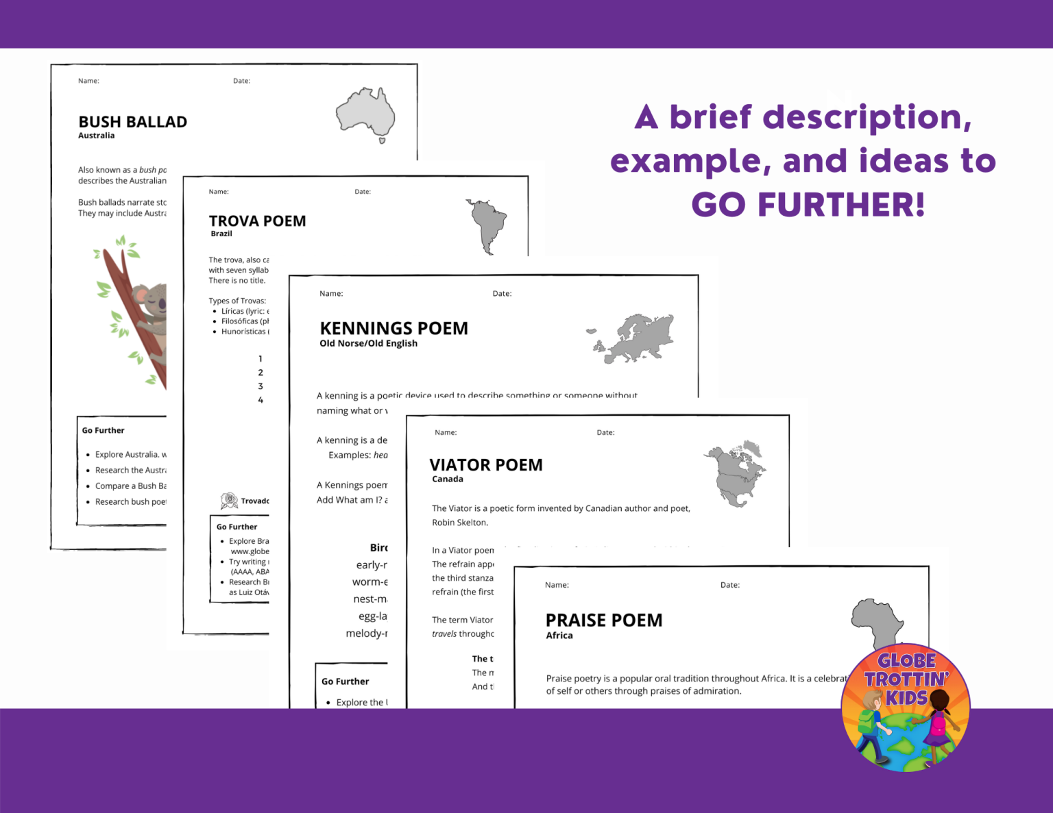 Poetry Writing Around the World - Globe Trottin' Kids